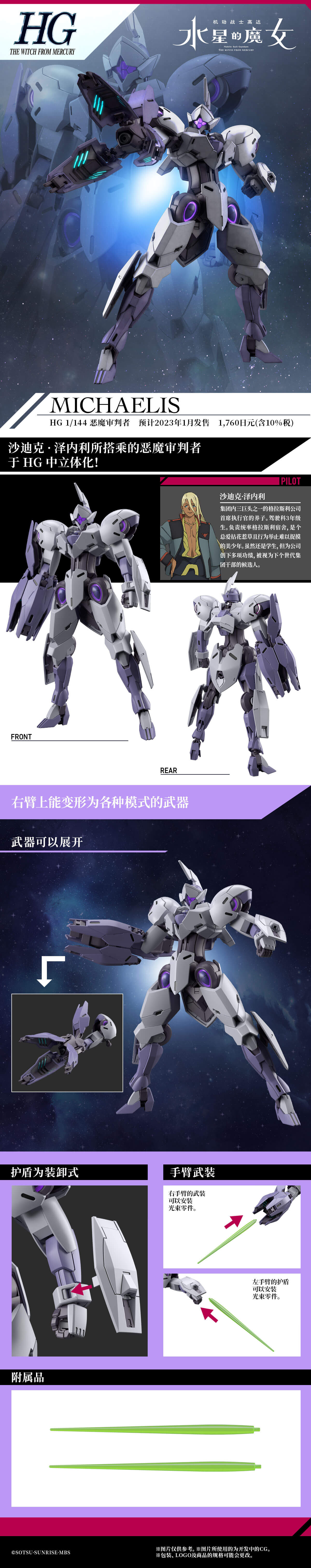 GUNPLA 机动战士高达 水星的魔女 丨万代拼装模型官方网站